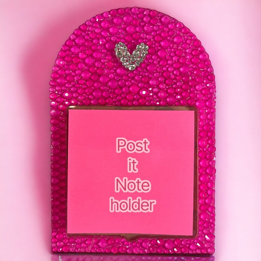 Rhinestone Bling Post It Note Holder, Gift for Teachers, Friends, Her ...