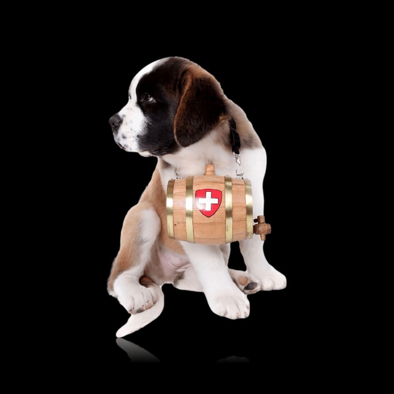 Christmas, Saint-bernard Whiskey Keg Barrels gift Dog - Etsy
