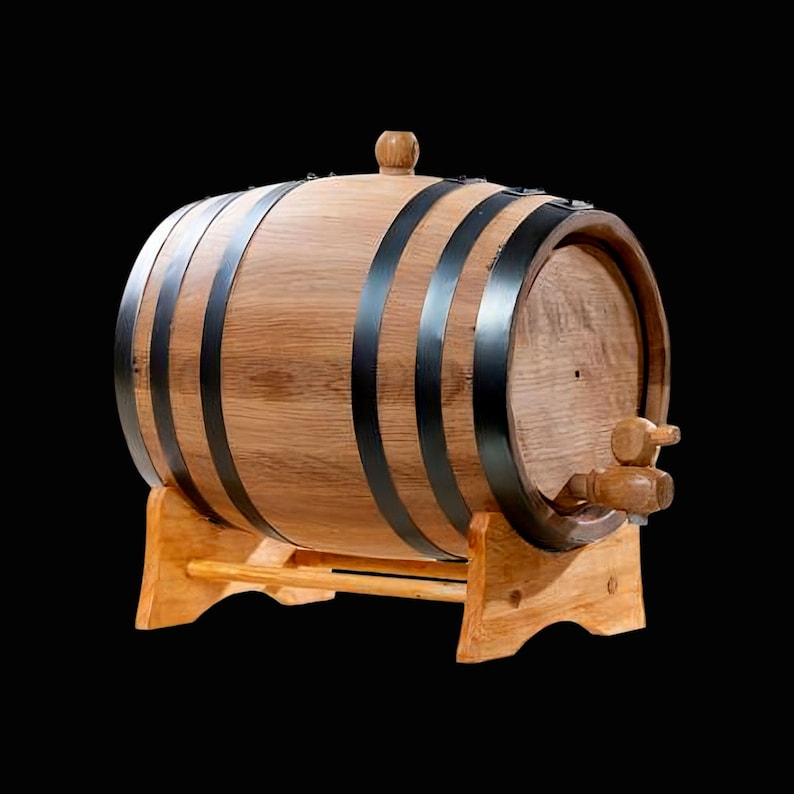 Beer Barrel, 10 Liters - 2.64 Gallons American Oak to Aging Whiskey or ...