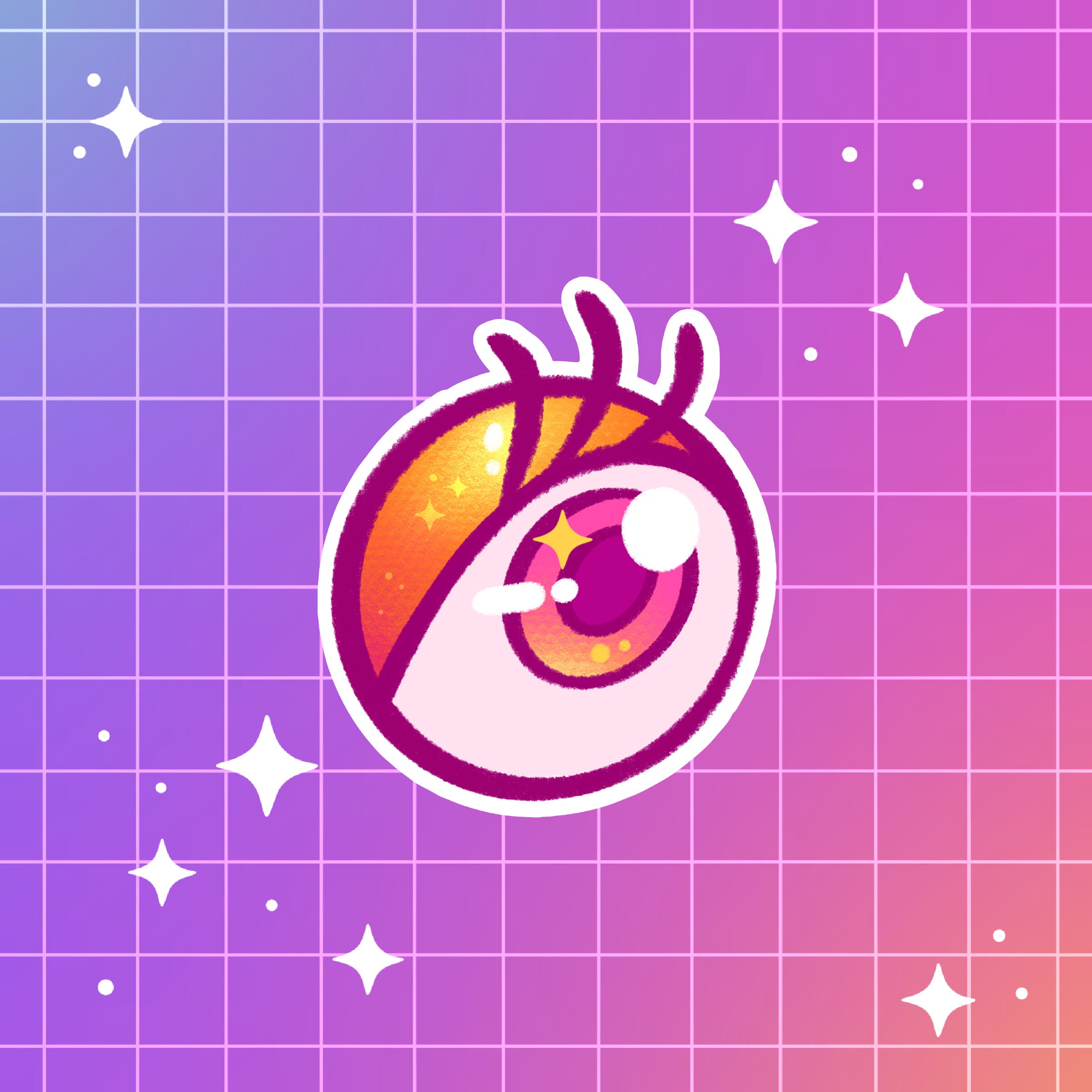 Kawaii Anime Eyeballs Sticker Set Handmade Spooky Cute | Etsy