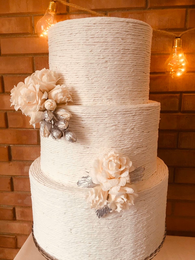 Big Ivory Silver Rose Wedding Pinata - Etsy