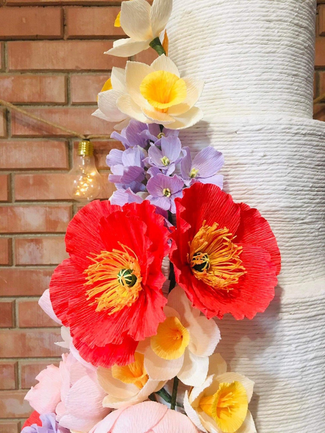 Custom Big Colorful Poppies Daffodil Wedding Pinata | Etsy