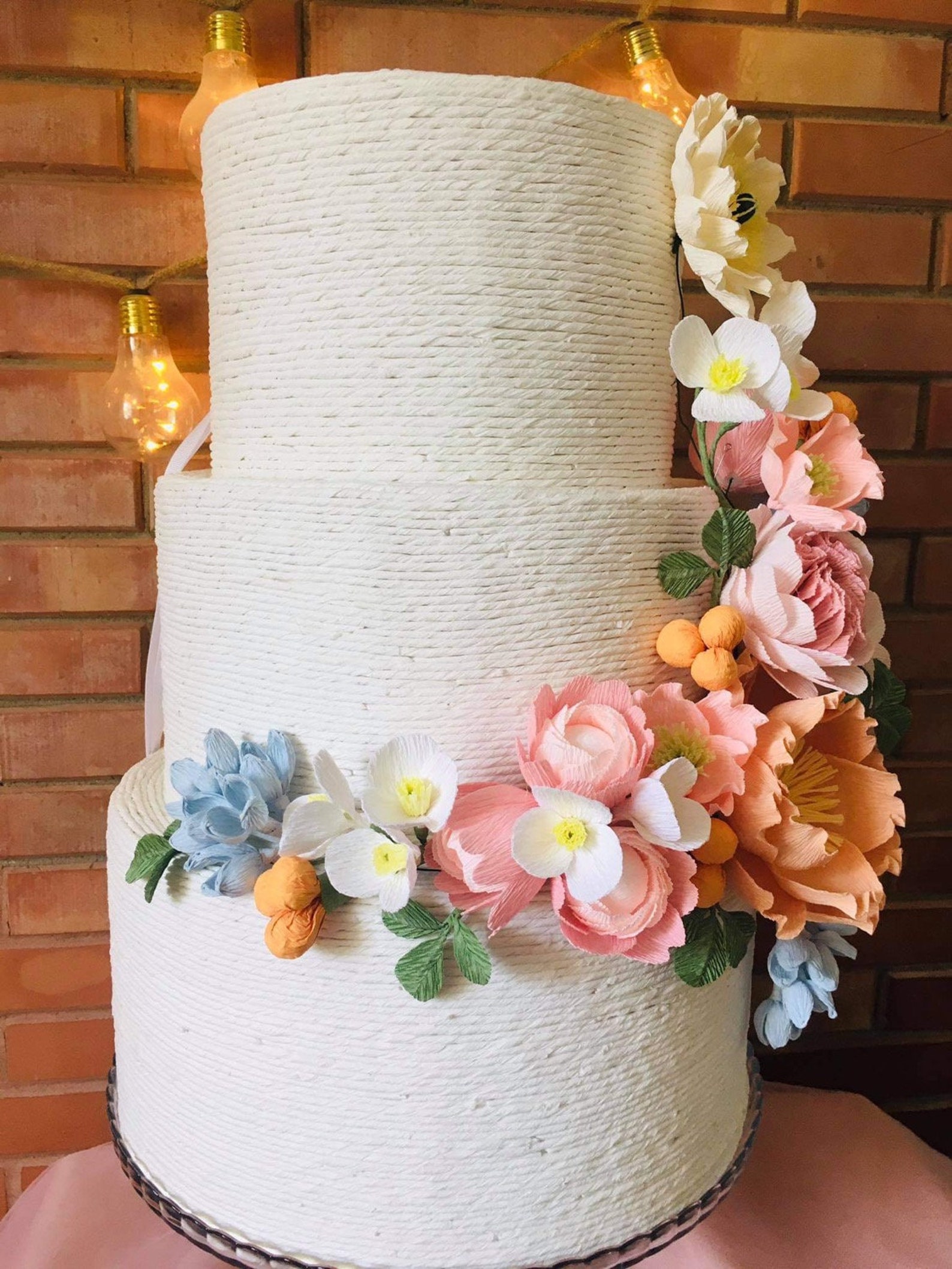 Big Spring Colors Wedding Cake Pinata - Etsy