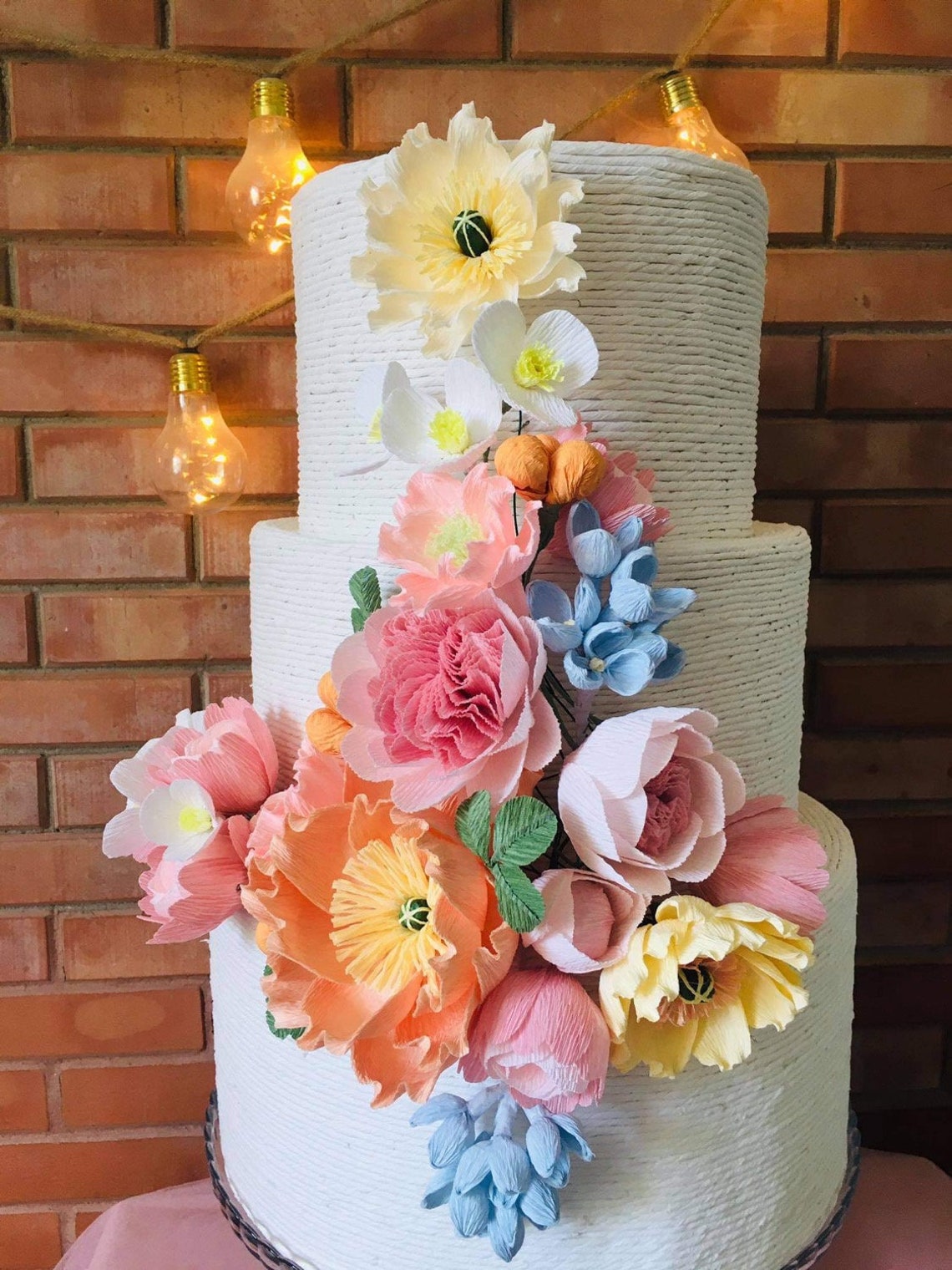 Big Spring Colors Wedding Cake Pinata - Etsy