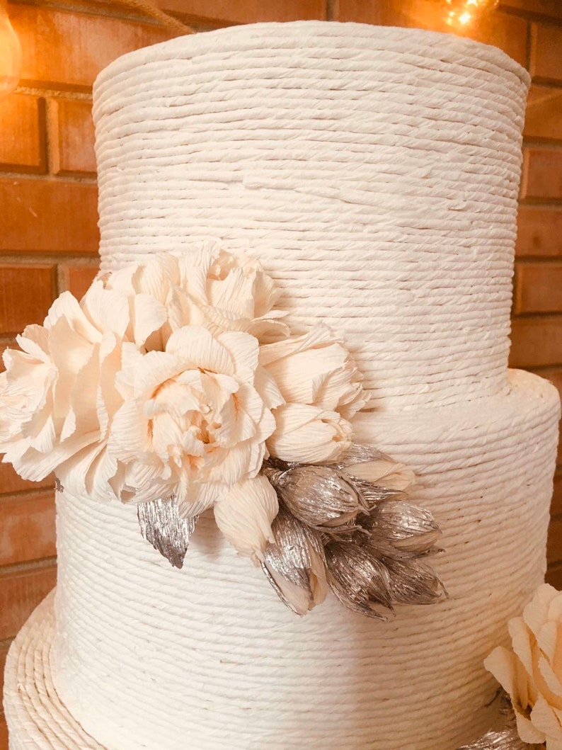 Big Ivory Silver Rose Wedding Pinata - Etsy