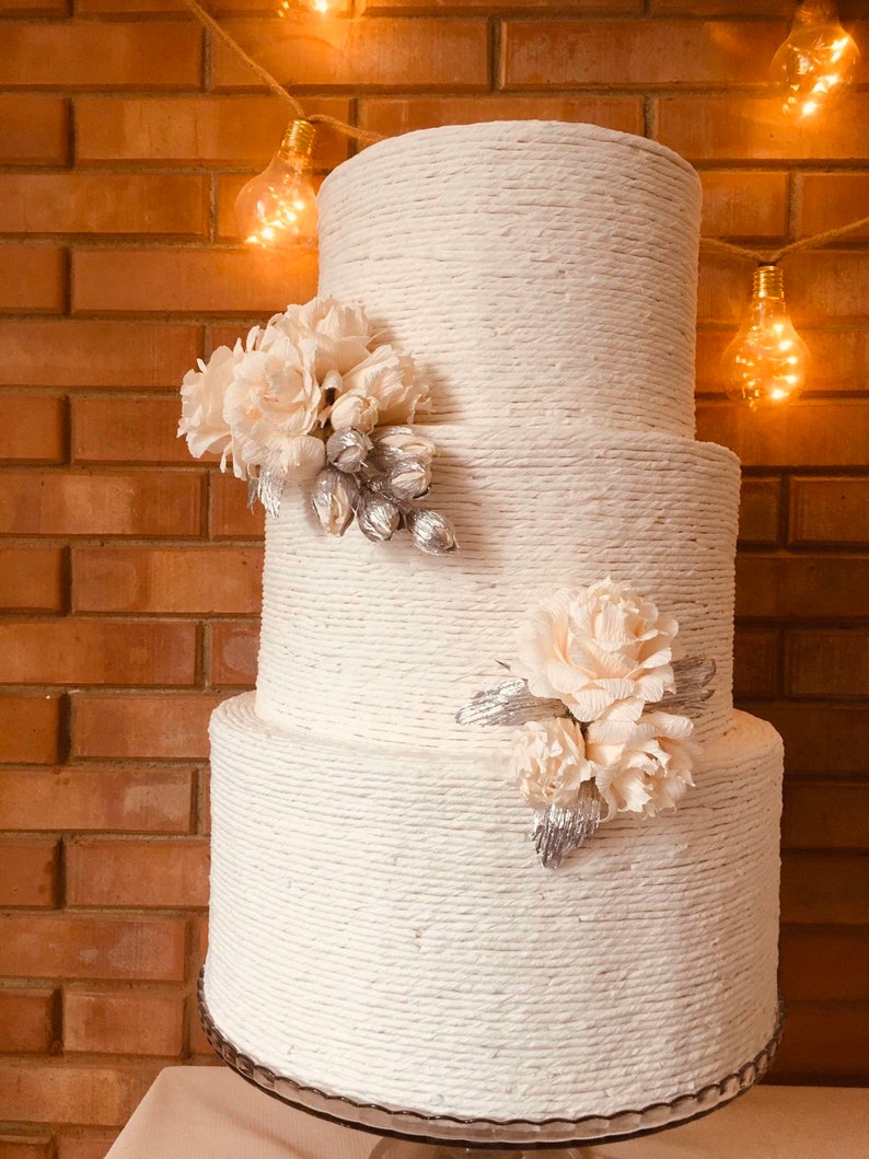 Big Ivory Silver Rose Wedding Pinata - Etsy