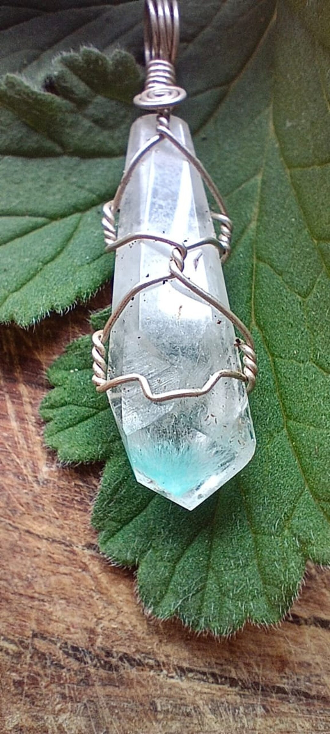 Ajoite Pendant, Natural Point - Etsy
