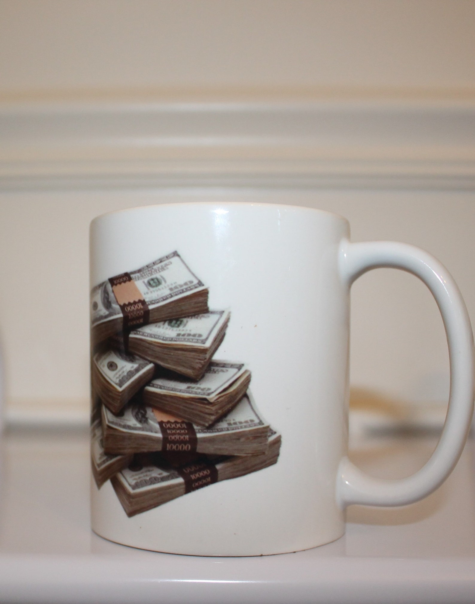 Money Stack Coffee Mug Inspirational Coffee Cup 11 Oz Ceramic - Etsy