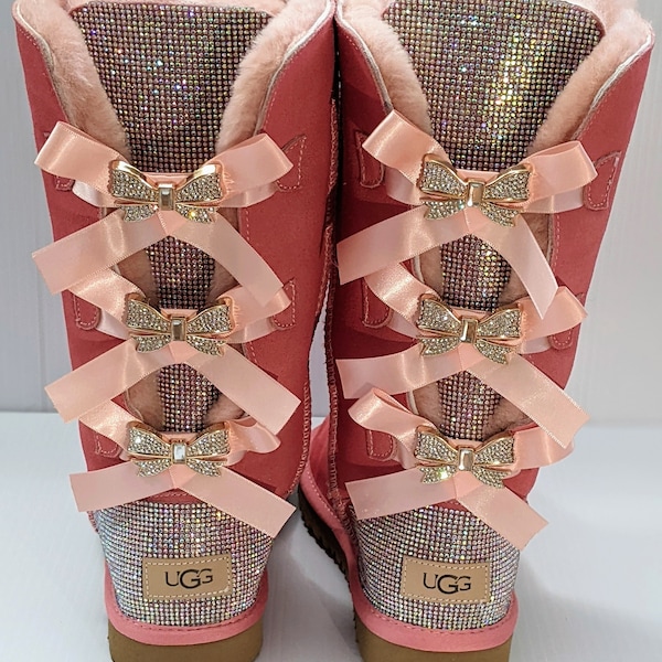 Rhinestone Boots - Etsy