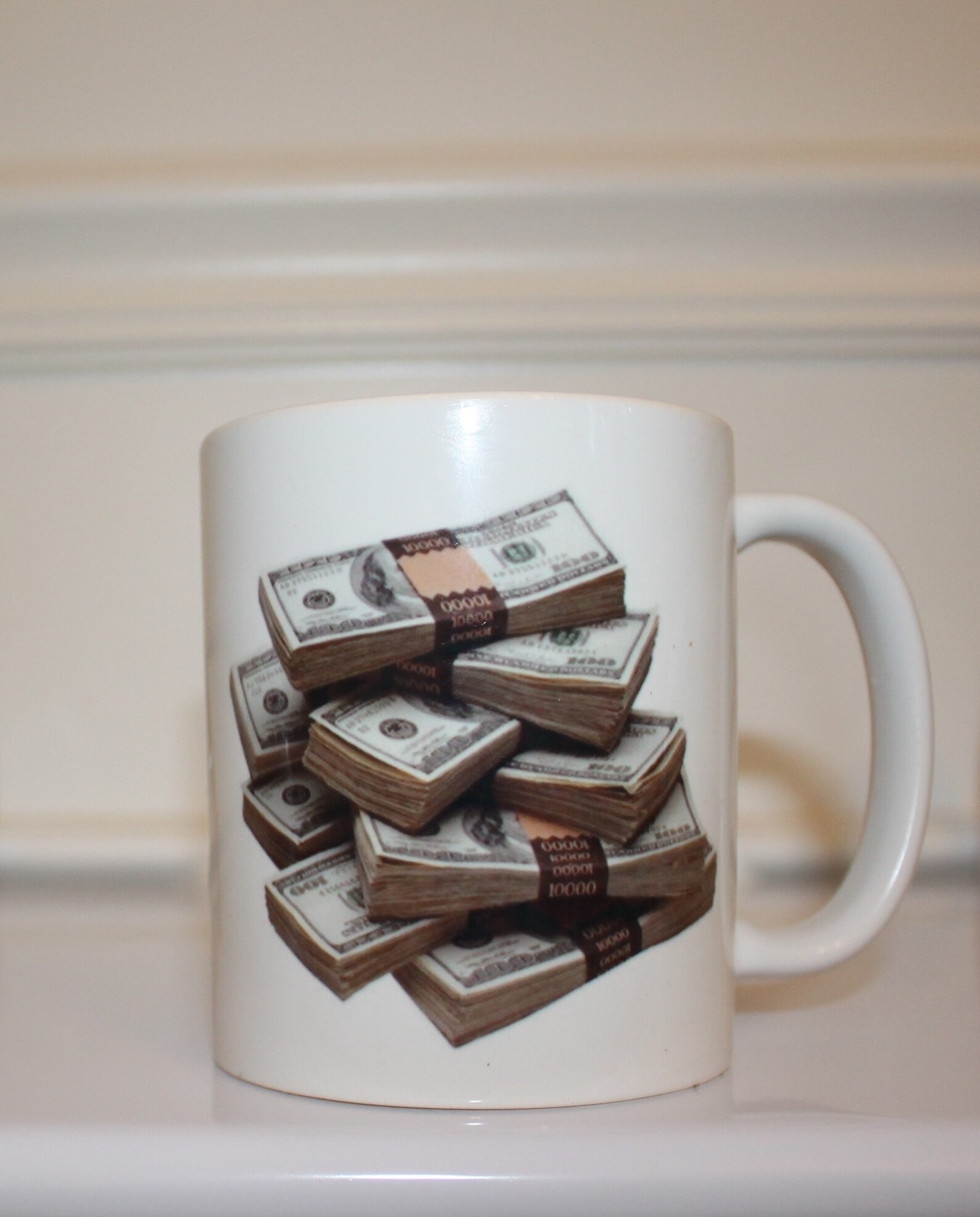 Money Stack Coffee Mug Inspirational Coffee Cup 11 Oz Ceramic - Etsy