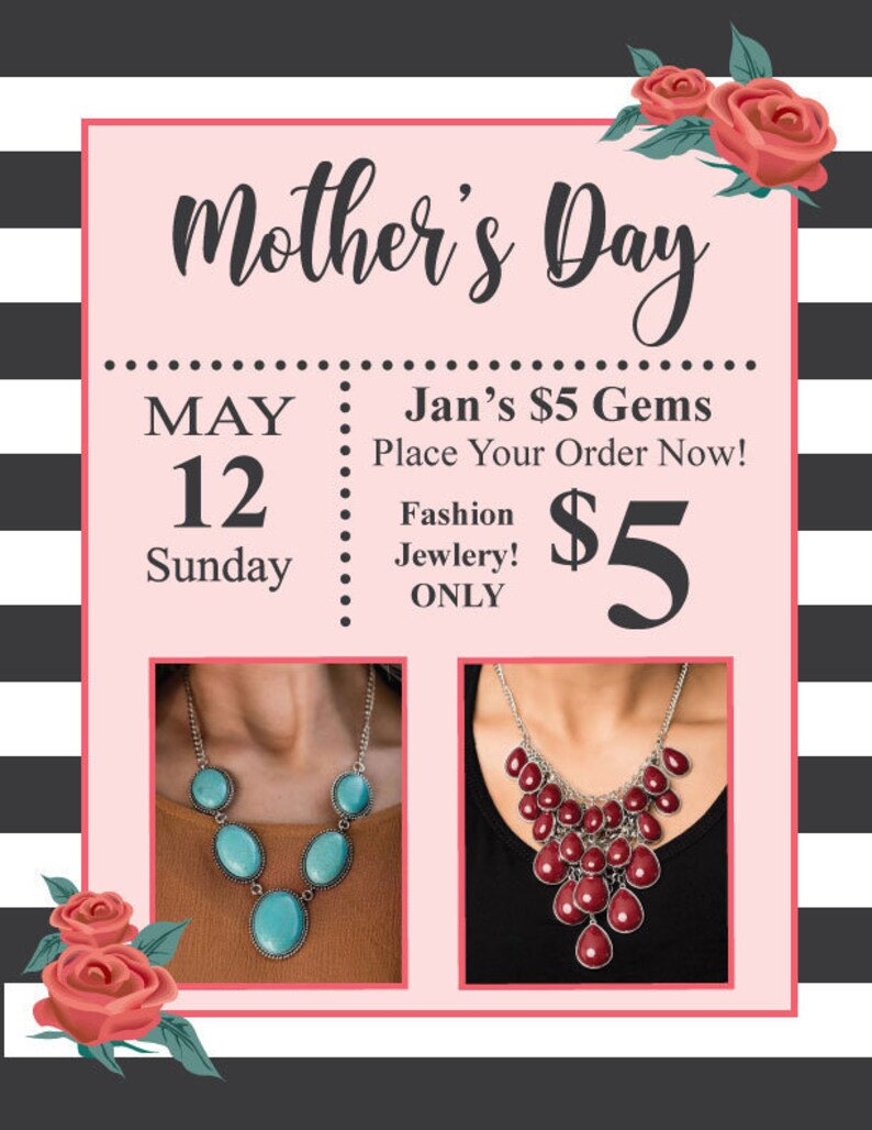 Mother's Day Flyer Template | EDITABLE Event Flyer | Poster | Instant ...