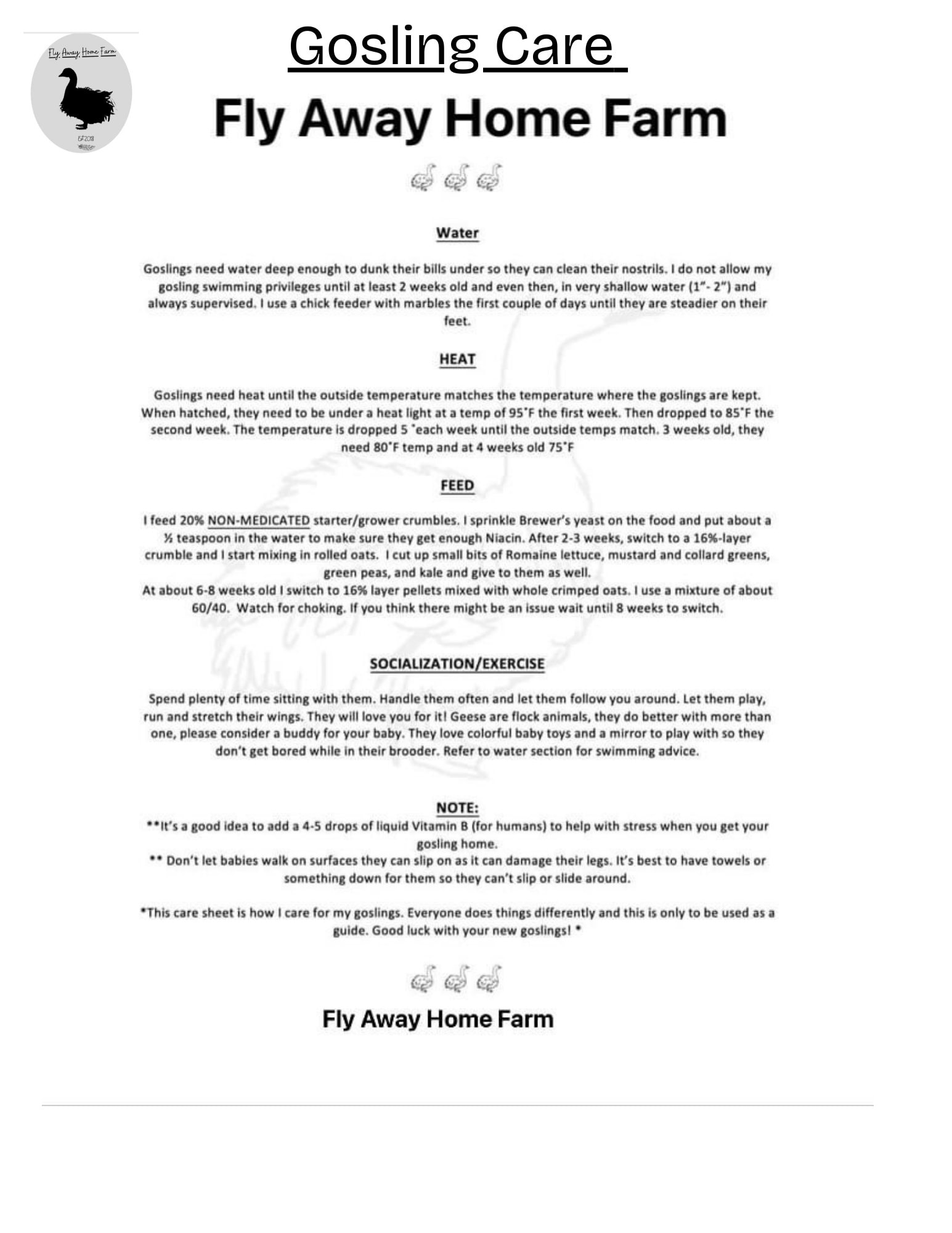 Goose Egg Incubation Guide: Calendar, Log, Humidity Tracker (digital ...