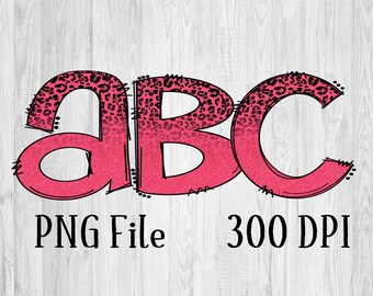 Pink Glitter Letters | Etsy