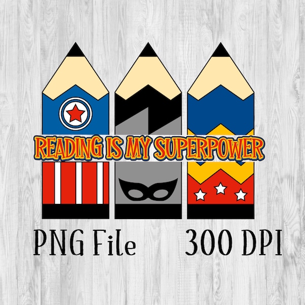 Reading is My Superpower - Etsy