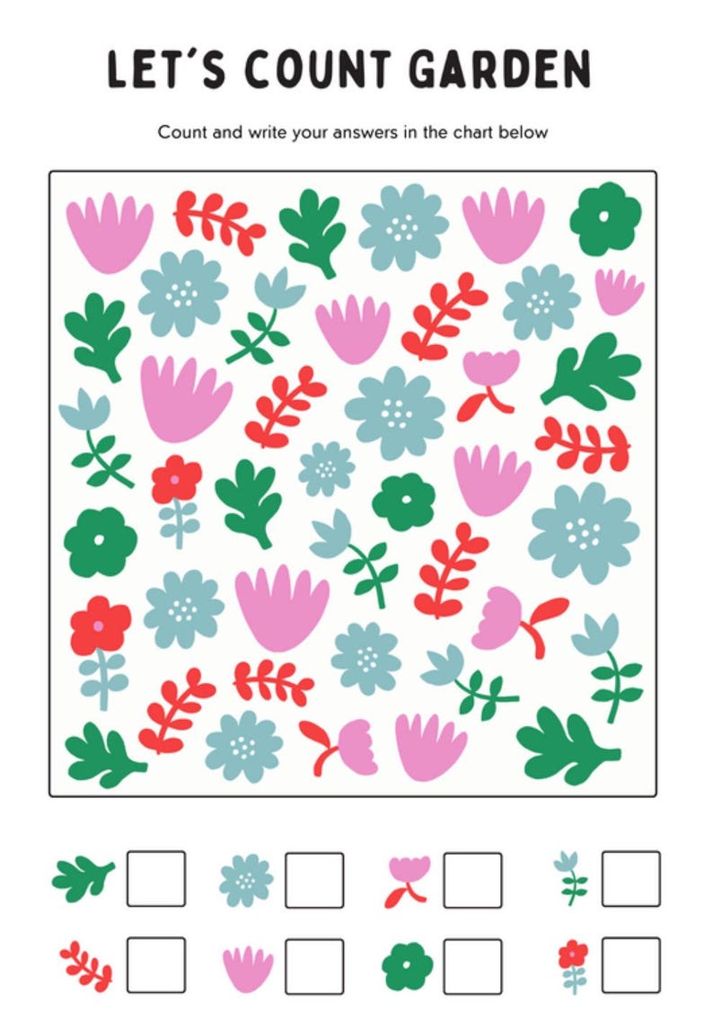 Let's Count Objects. Digital Counting and Spotting Book. Kids ...