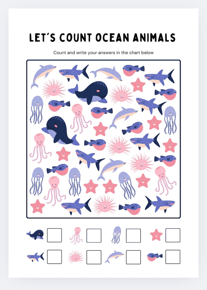 Let's Count Objects. Digital Counting and Spotting Book. Kids ...