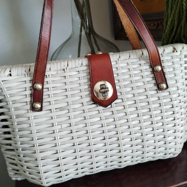 Wicker Handbag - Etsy