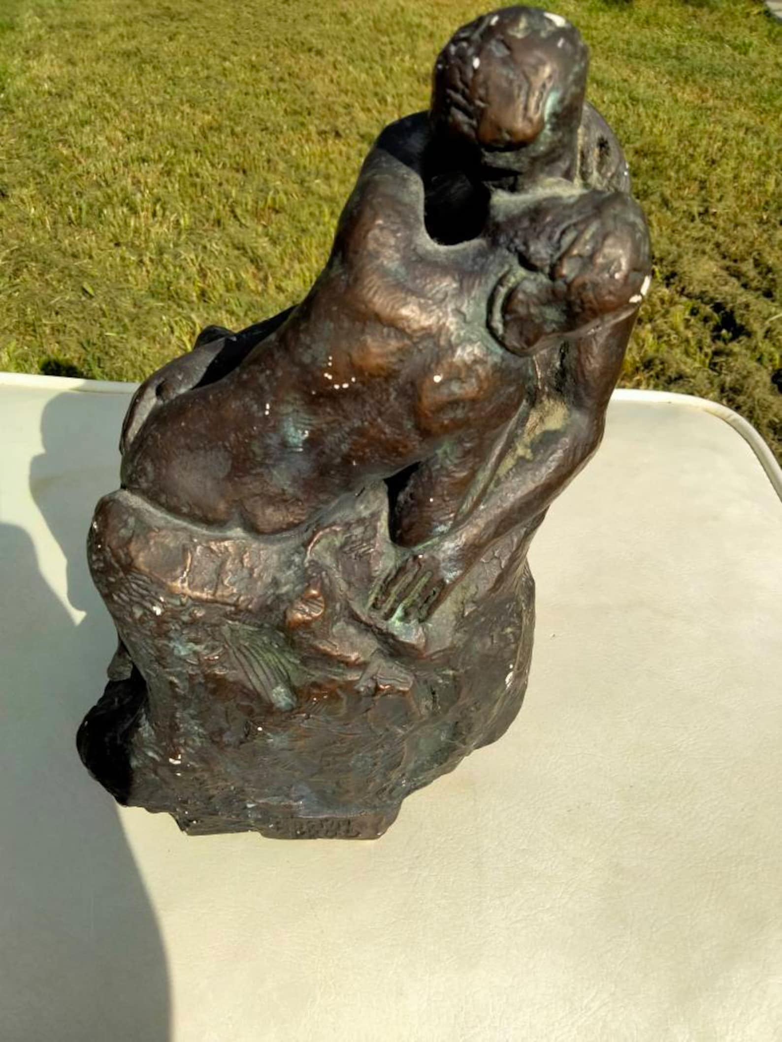 Vintage Nude Couple The Kiss Austin Productions 60s Sculpture Etsy