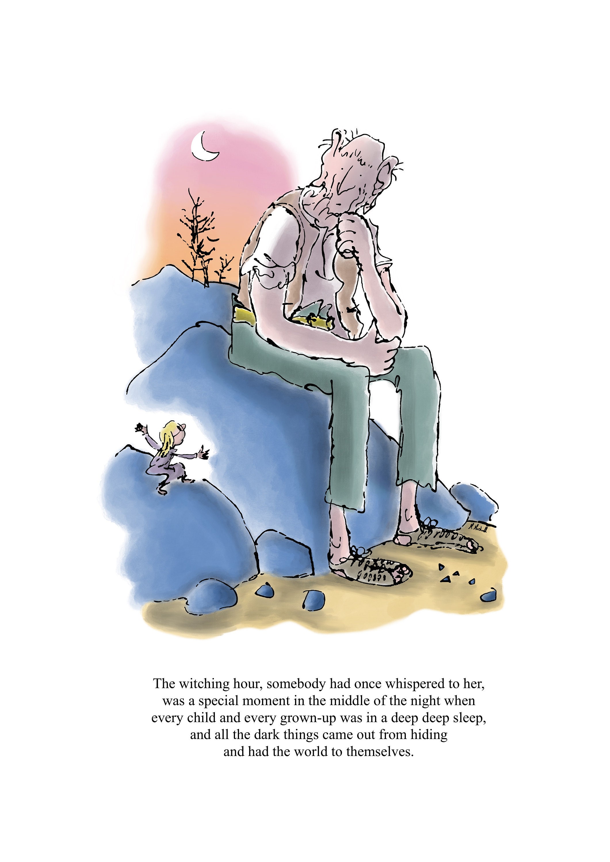 The BFG & Sophie - Etsy