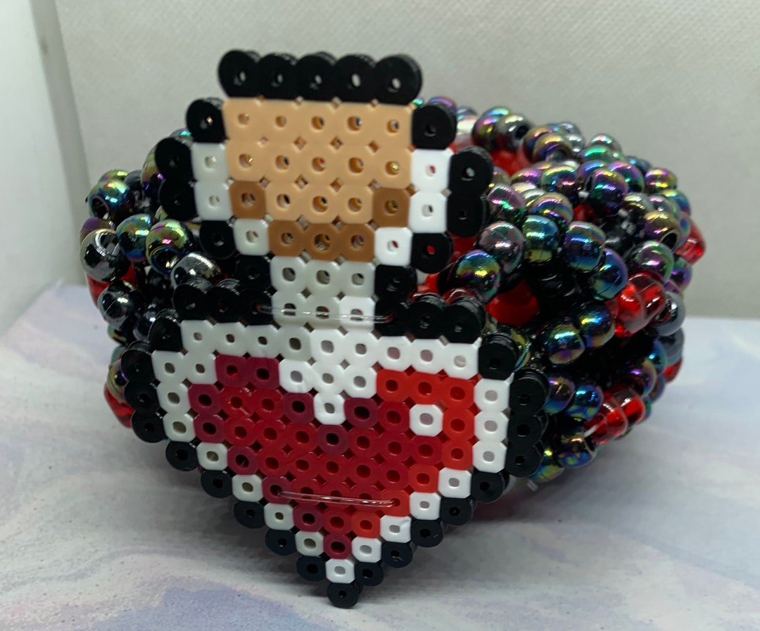 Healing Potion Heart Perler Kandi Epic 3D Cuff - Etsy