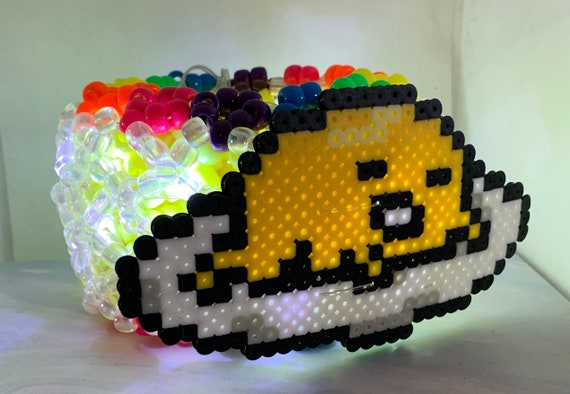 Lazy Egg Light up Art Perler Epic Kandi 3D Cuff / Fairy - Etsy UK