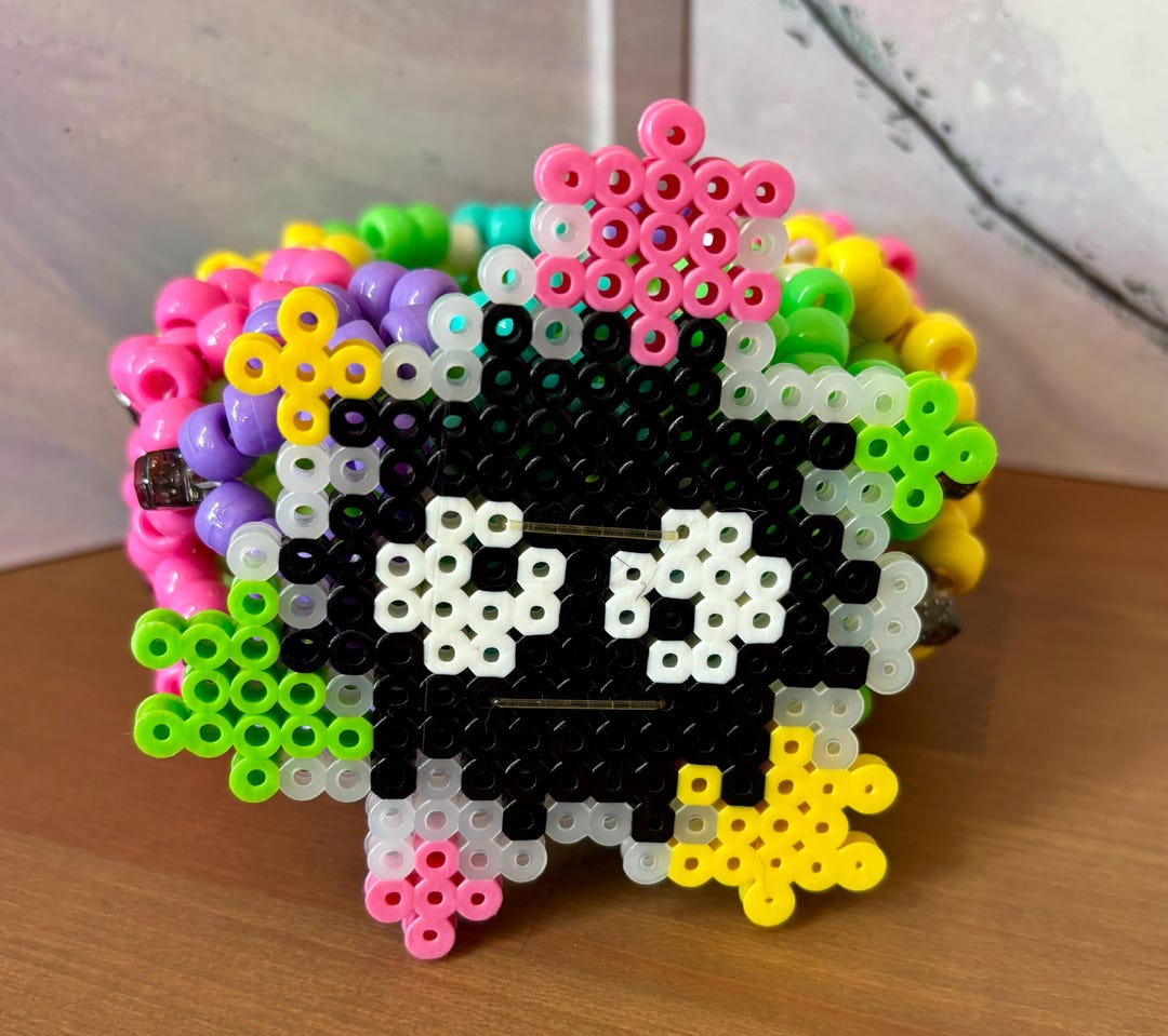 Dust Sprite Kawaii Perler 3D Epic Rainbow Kandi Cuff - Etsy