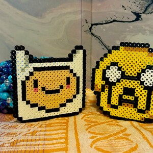 Jake & Finn BFF Set Epic 3D Perler Kandi Cuff / Adventure Time Cuffs - Etsy