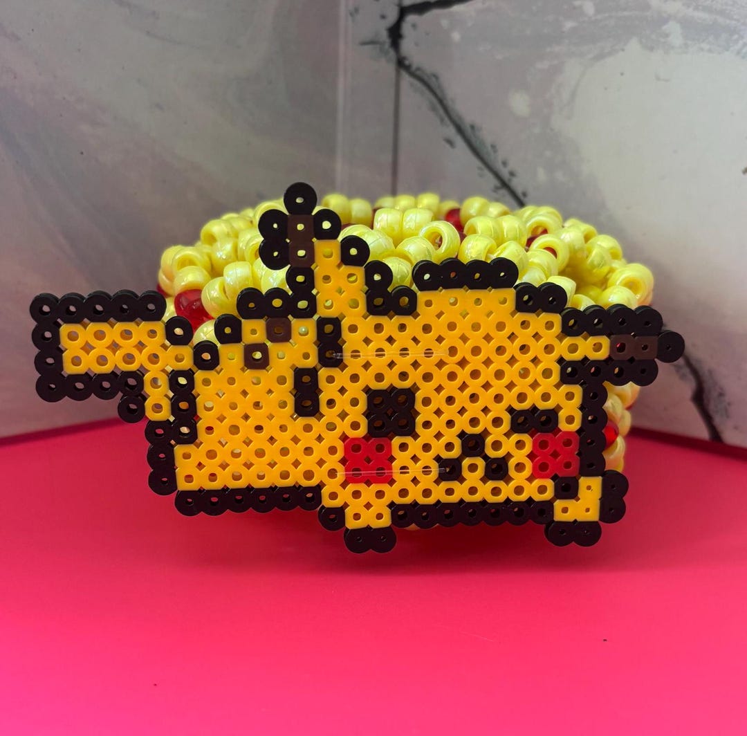 Pikachu Perler Super Epic 3D Kandi Cuff - Etsy