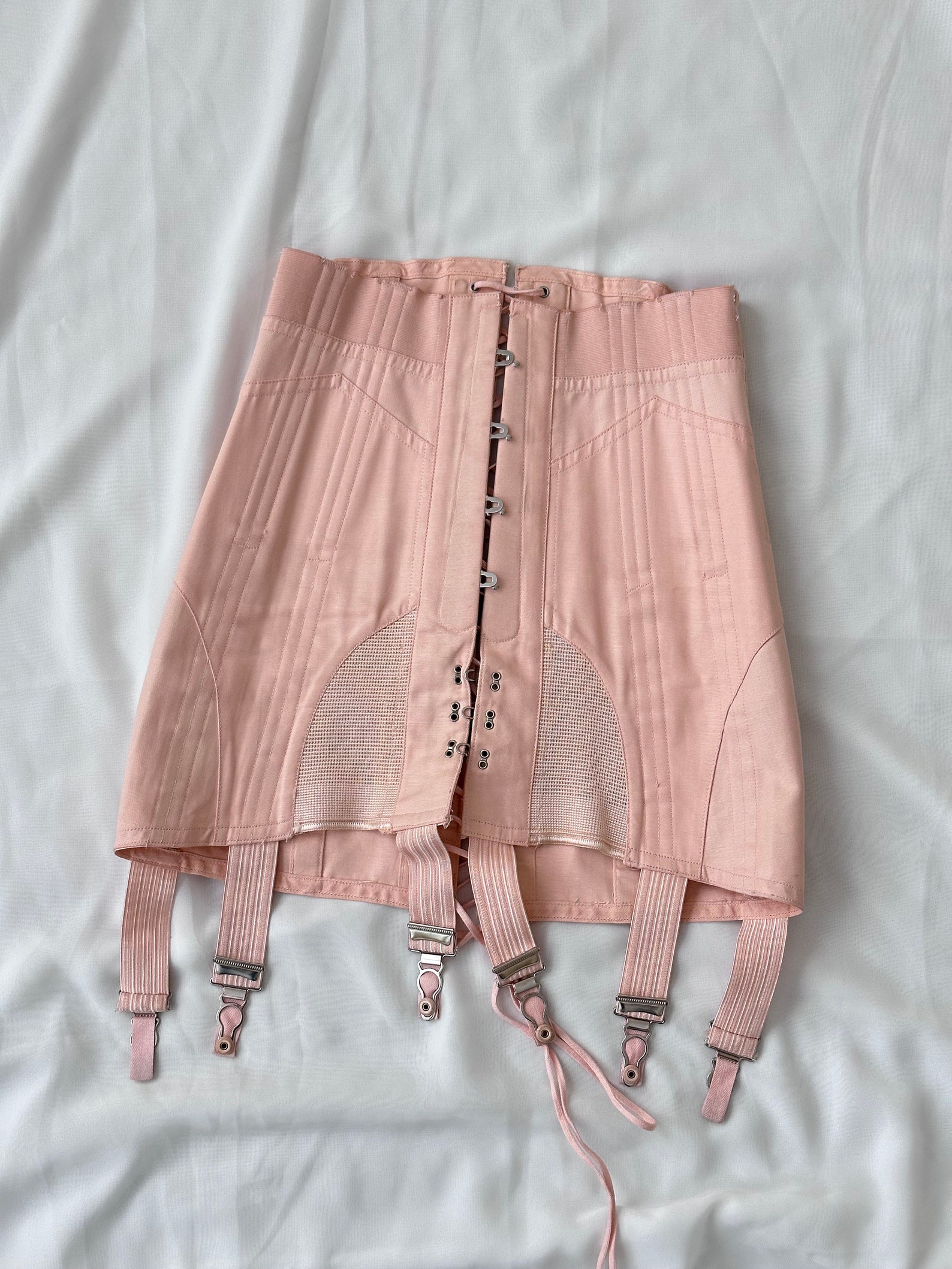 Vintage 40s Pink Corset Skirt, Size XXS #10156 - Etsy
