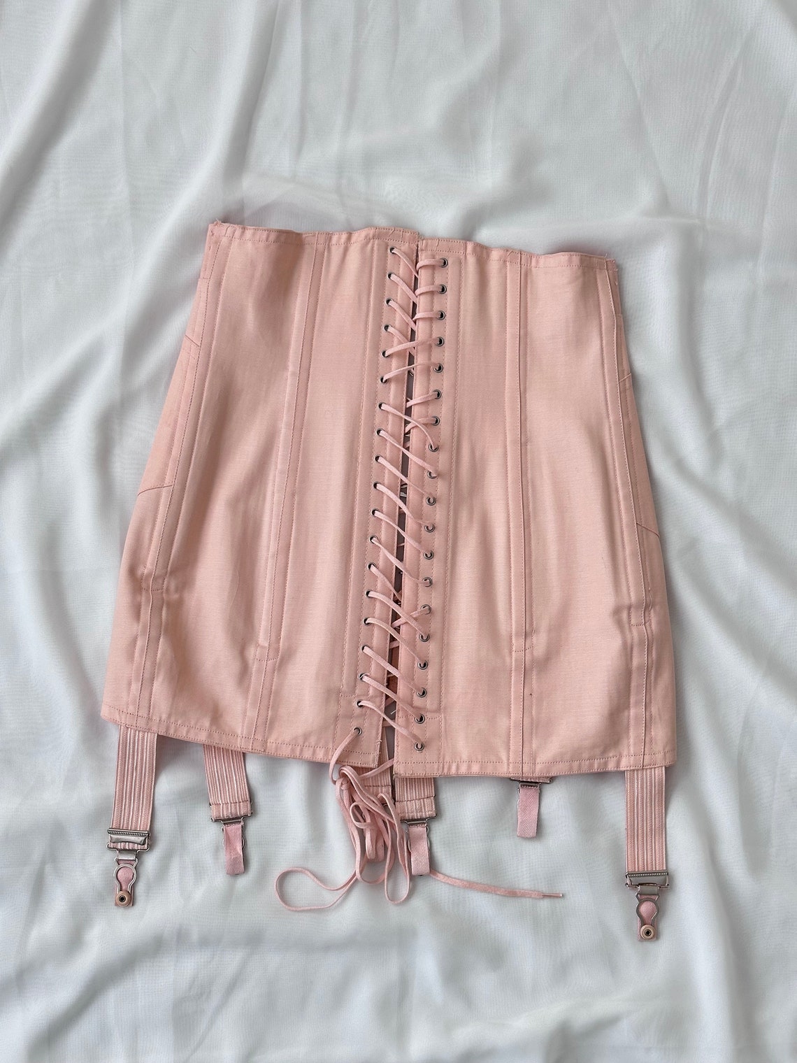 Vintage 40s Pink Corset Skirt, Size XXS #10156 - Etsy