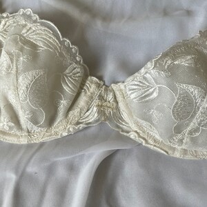 Vintage Dior Ivory Lace Bra Size 36A 10213 - Etsy