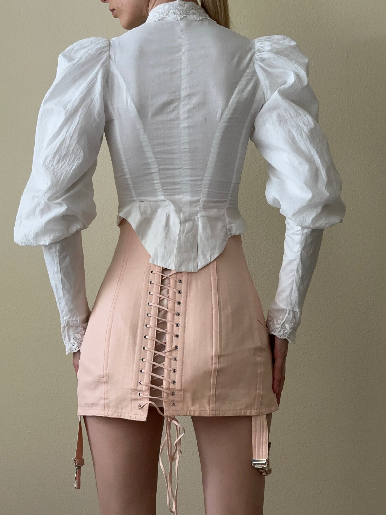Vintage 40s Pink Corset Skirt, Size XXS #10156 - Etsy