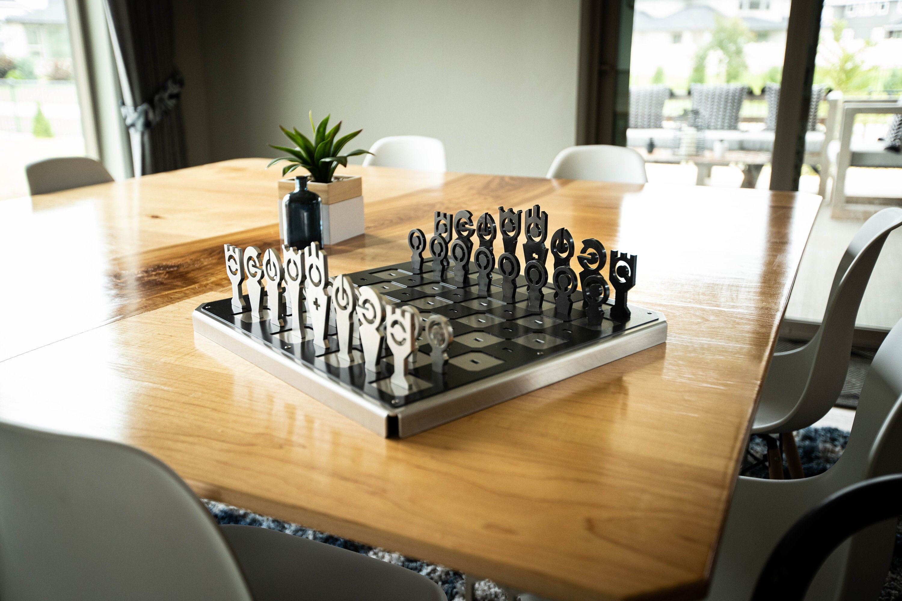 Metal Chess Set Stainless Steel / Carbon Steel / Aluminum / Artistic ...