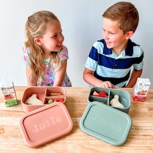 Custom Silicone Lunch Box With Personalization, Work or School Meal ...