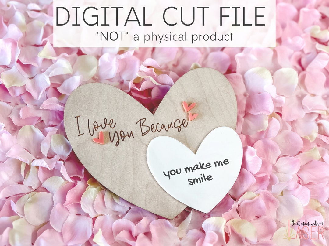 Valentines Day - I Love You Because Sign, Digital Download, SVG - Etsy