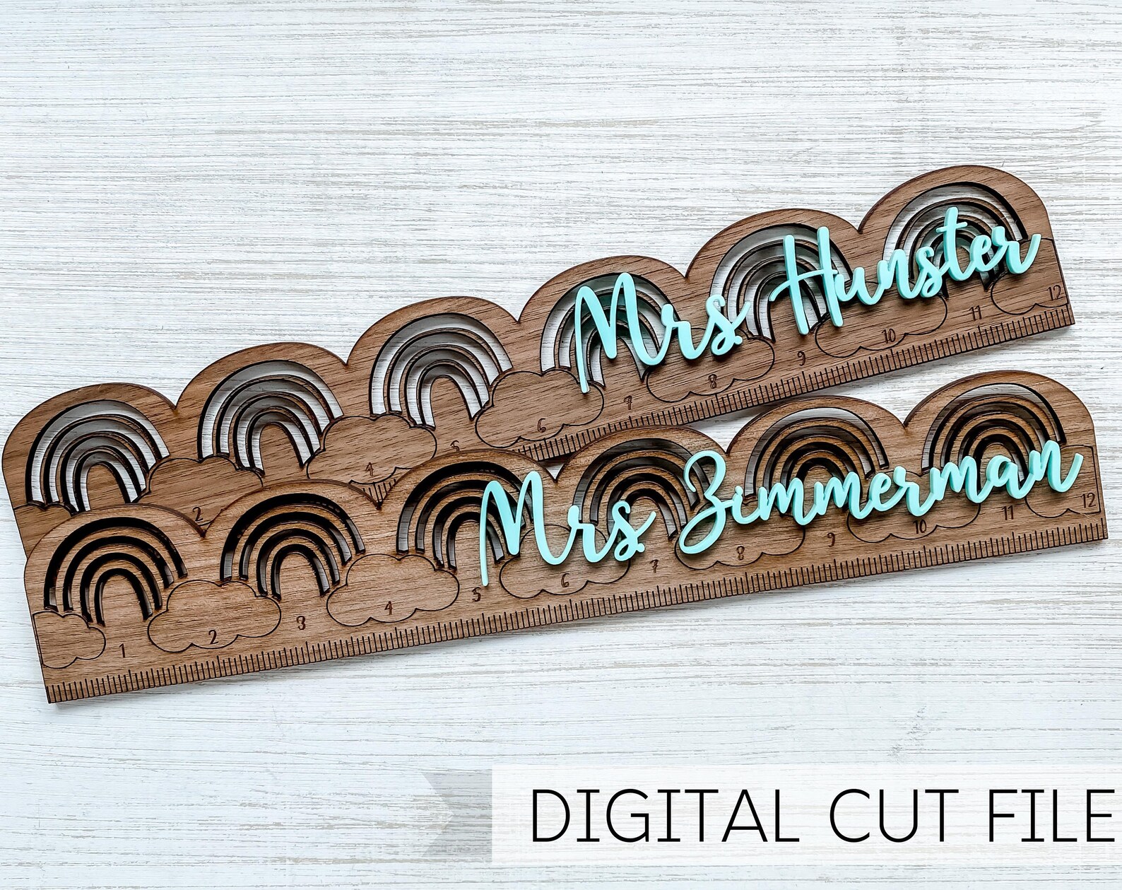 Rainbow Ruler SVG Digital File Laser Cut File Boho - Etsy