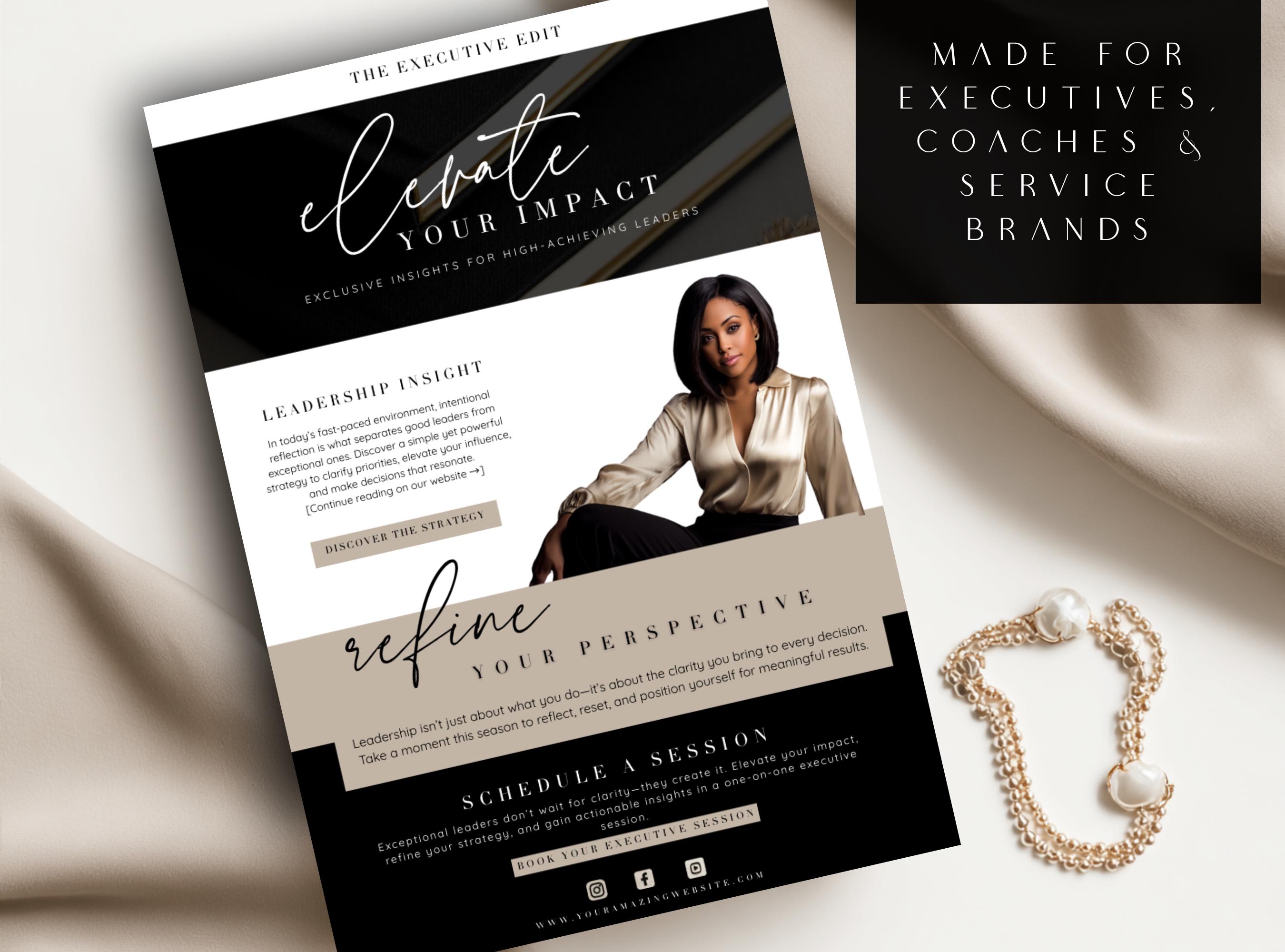 Luxury Email Marketing Templates for Coaches: 12 Executive Templates in ...