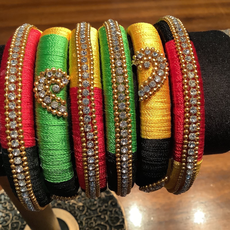 Buy Silk Thread Bangles Online In India - Etsy India