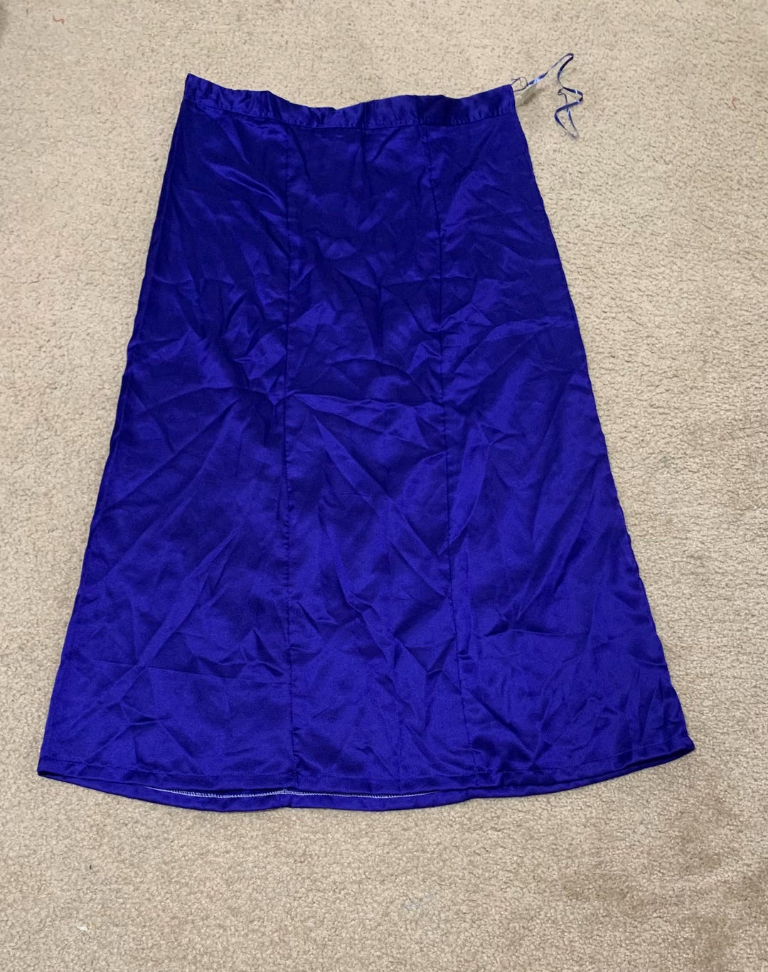 Navy Blue Satin Petticoat Comfortable Fabric,fits Perfectly Under Sari ...