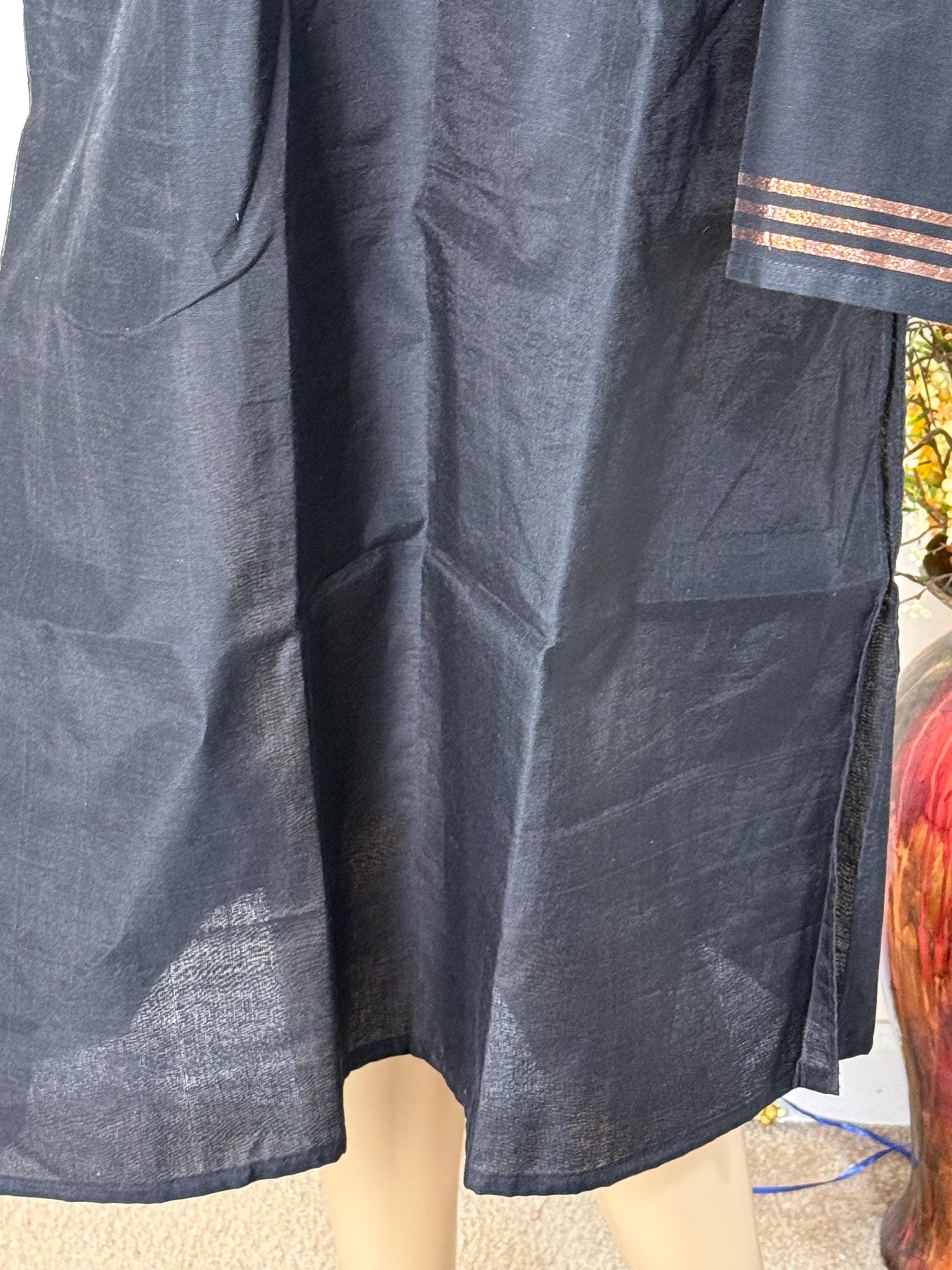 Handwoven Black Tangail Jamdani Slab Cotton Punjabi: . (size 48”50") - Etsy