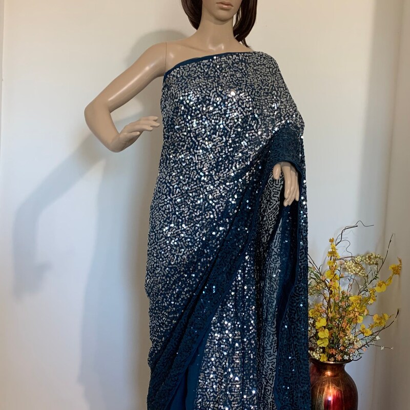 Buy Royal Blue Saree Online In India - Etsy India