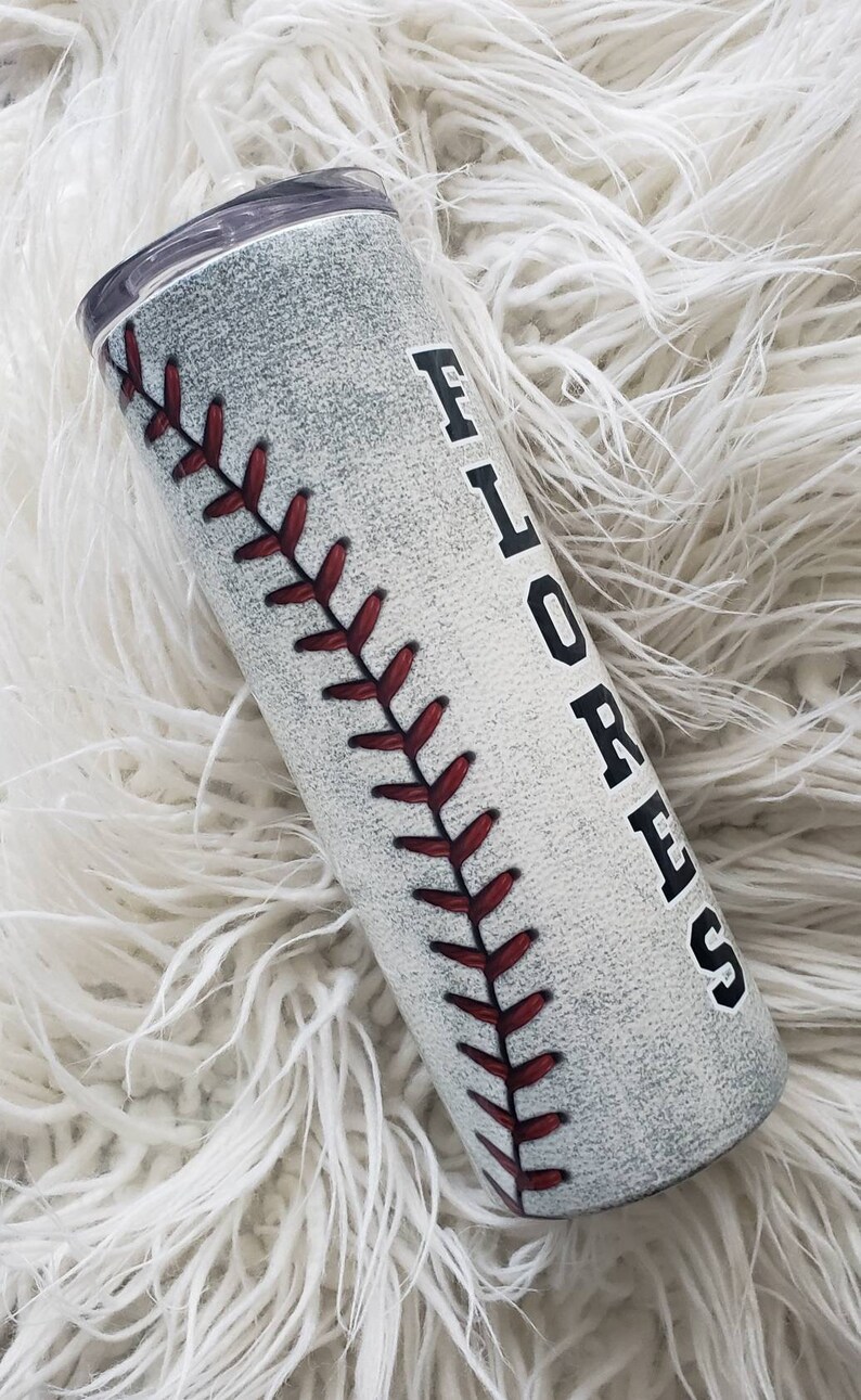 Personalized Baseball Tumbler. Custom Made Baseball Cup. - Etsy