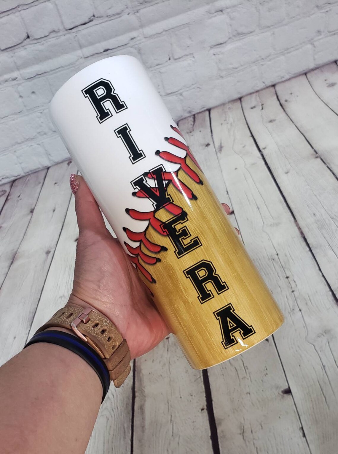 Personalized Baseball Tumbler. Custom Made Baseball Cup. Custom Made ...