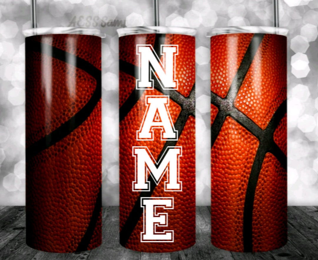 Personalized Basketball Tumbler. Custom Made Basketball Cup. - Etsy
