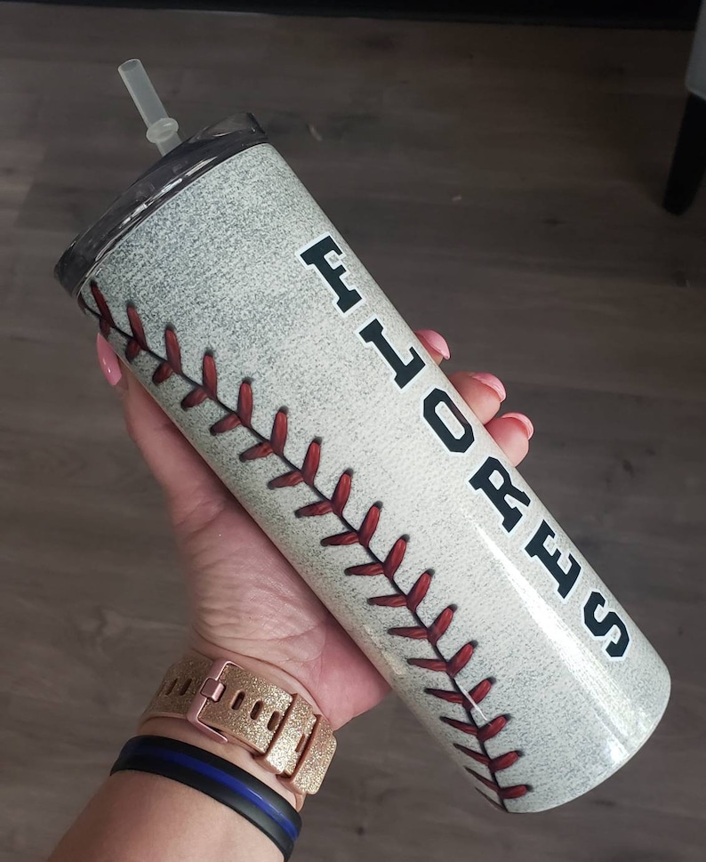 Personalized Baseball Tumbler. Custom Made Baseball Cup. - Etsy