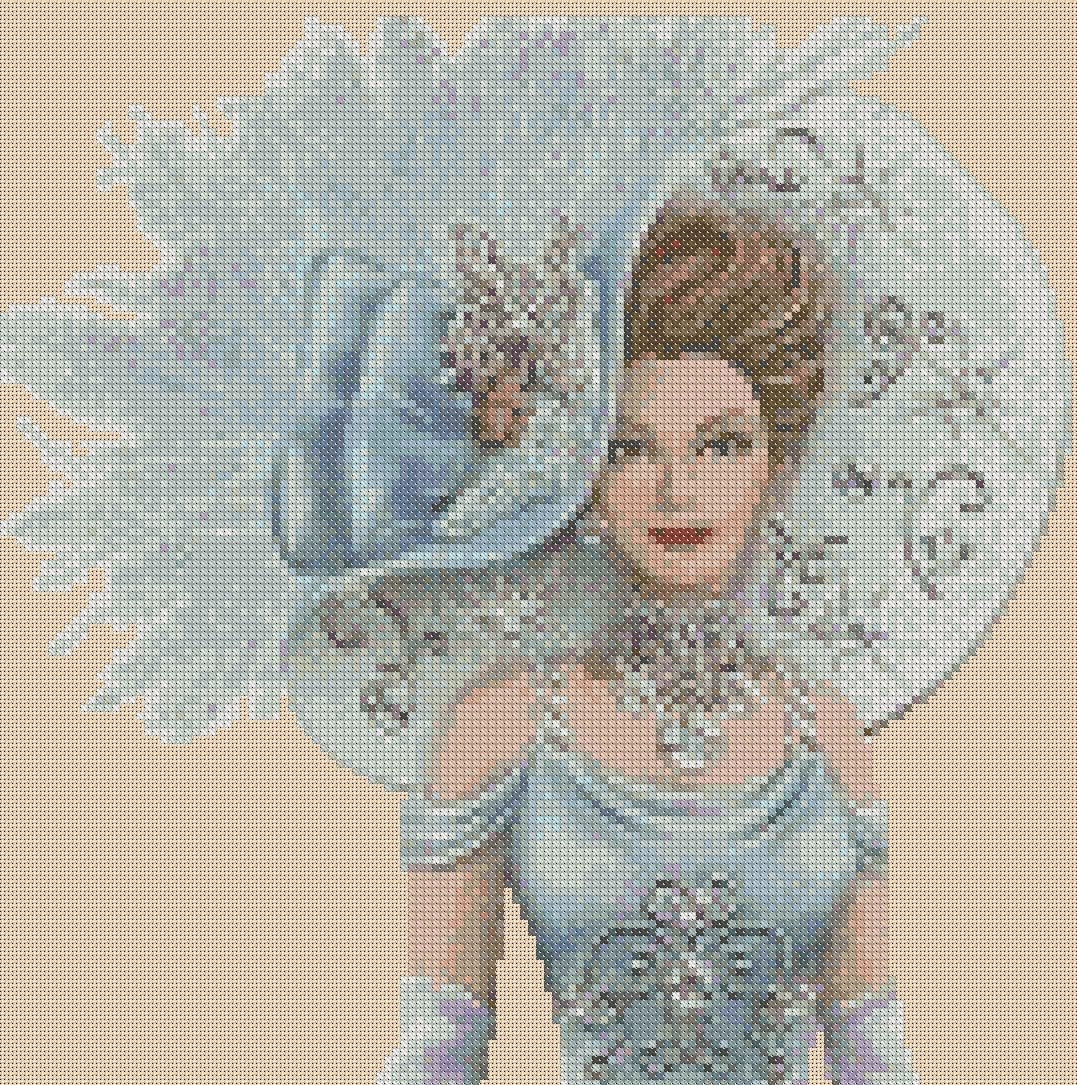 Craft Supplies & Tools cross stitch chart elegant lady 156J Patterns ...