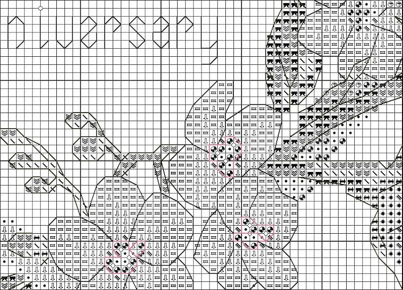 Cross Stitch Chart Ruby Wedding Anniversary 40th Sampler Roses - Etsy