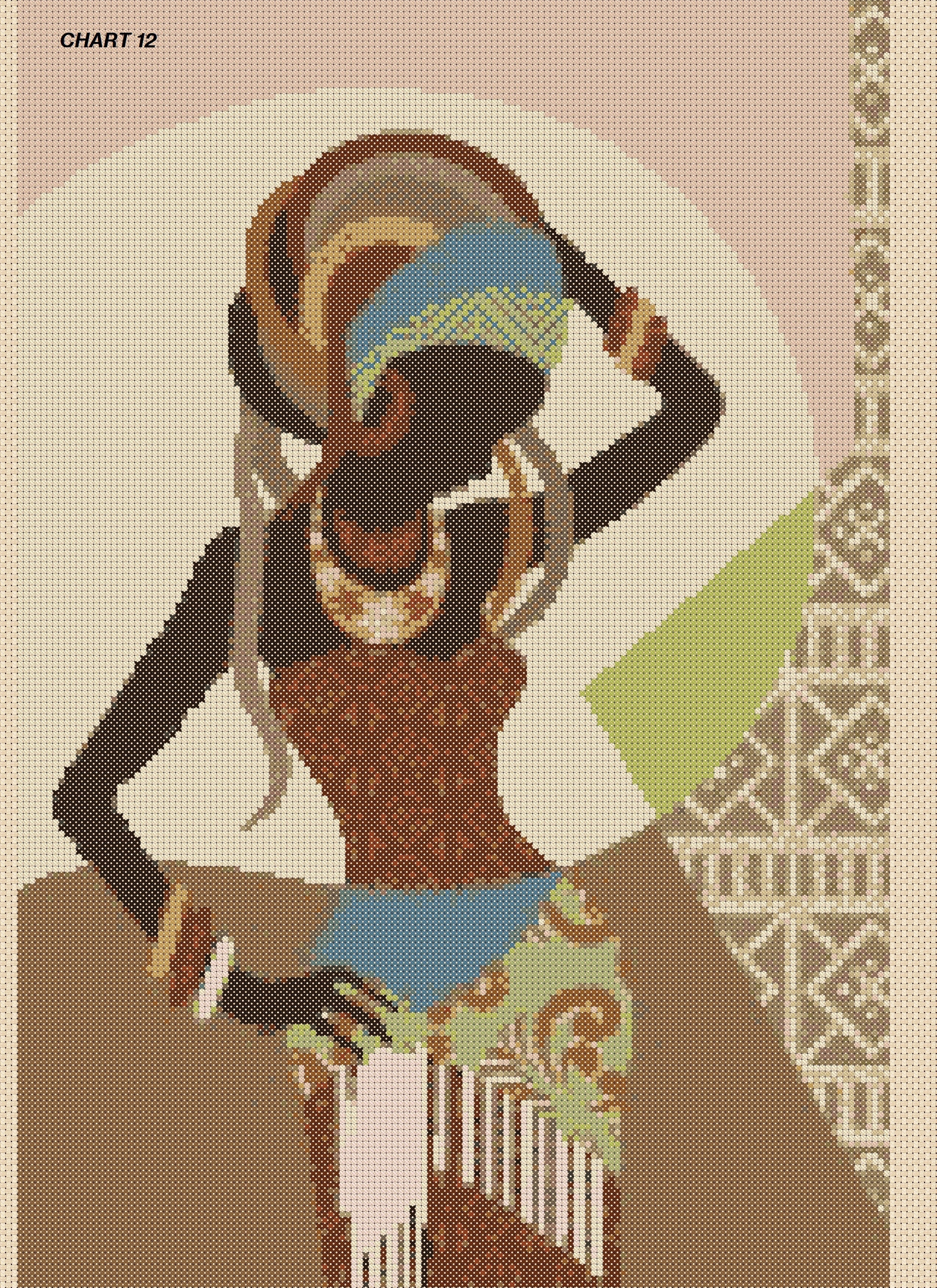 Cross Stitch Chart African Lady of Elegance No. 426 - 8 Designs to ...