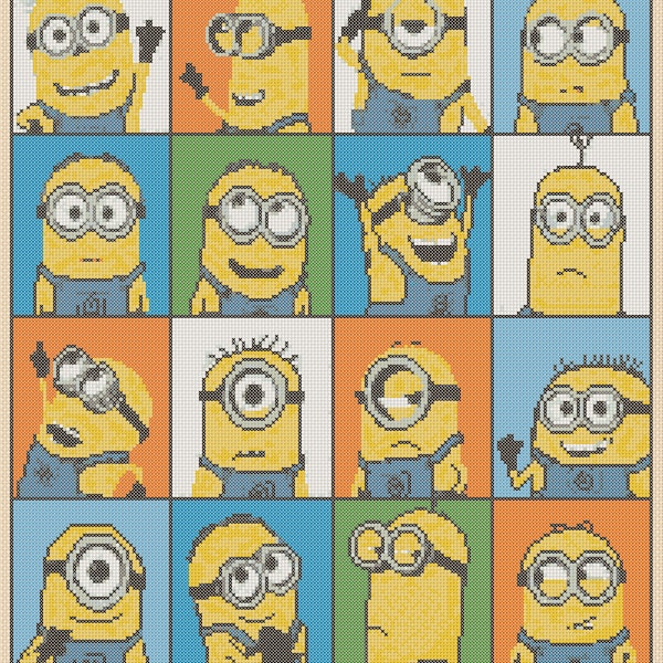 Minion Cross Stitch - Etsy UK