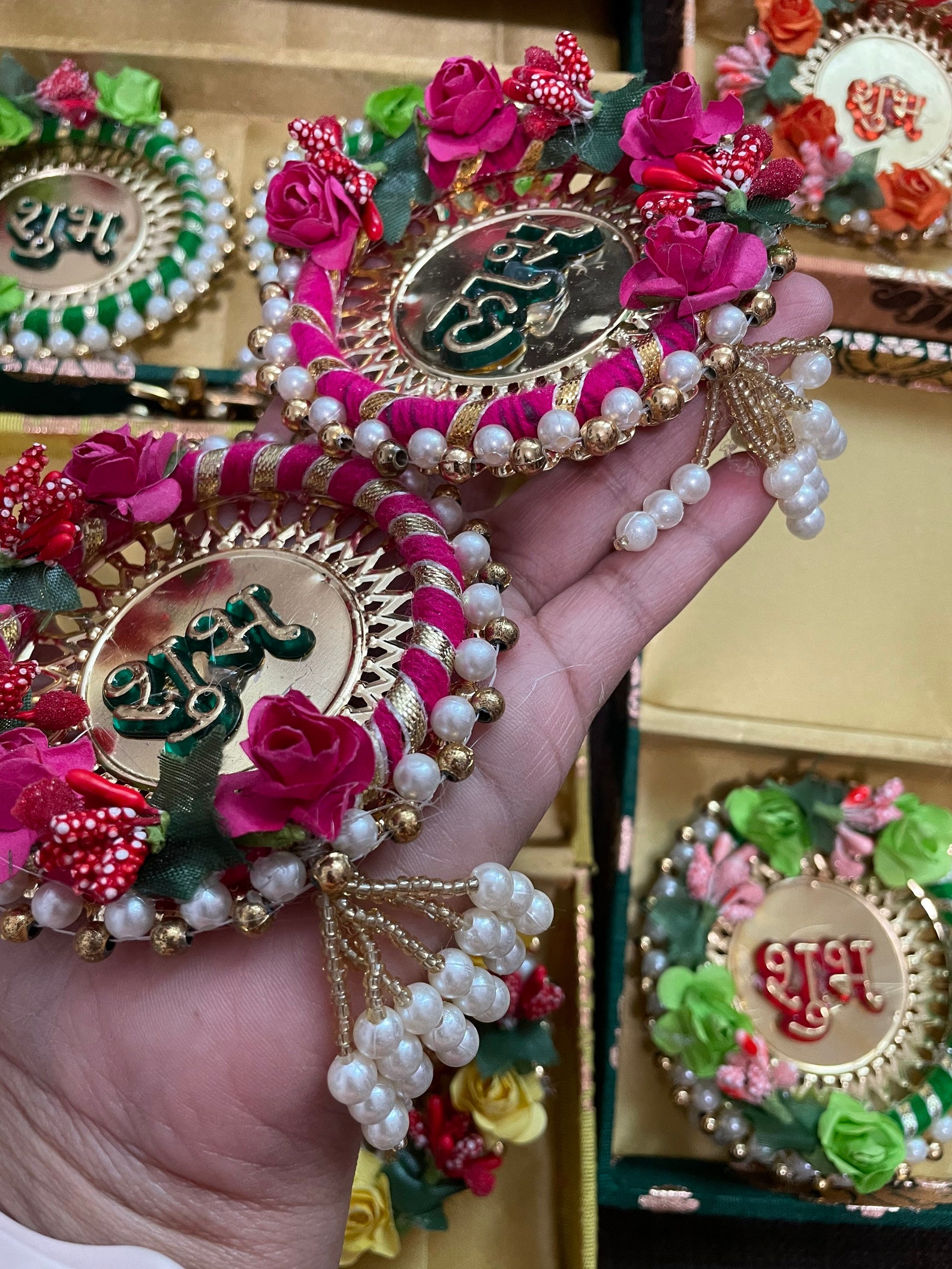 Indian Diwali Gift Box With Shubh Labh Hanging/ Return Gifts/ - Etsy